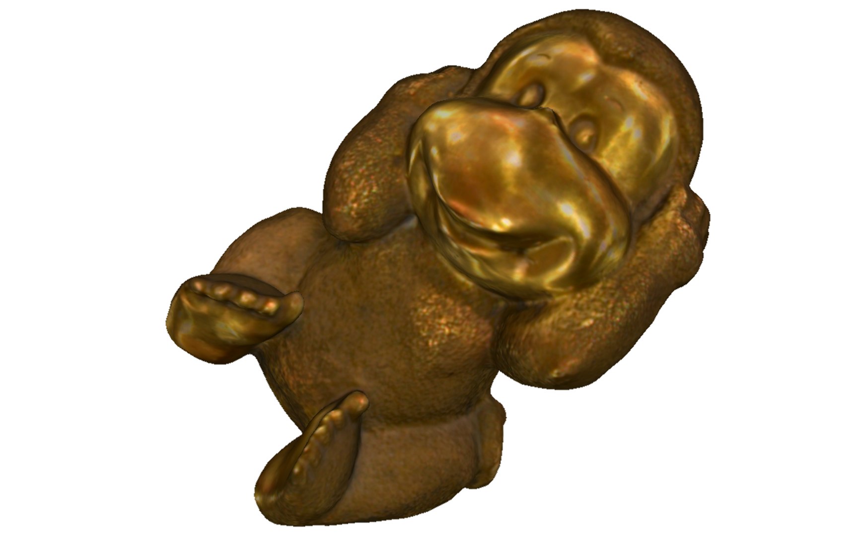 3D metal monkey - TurboSquid 1622477