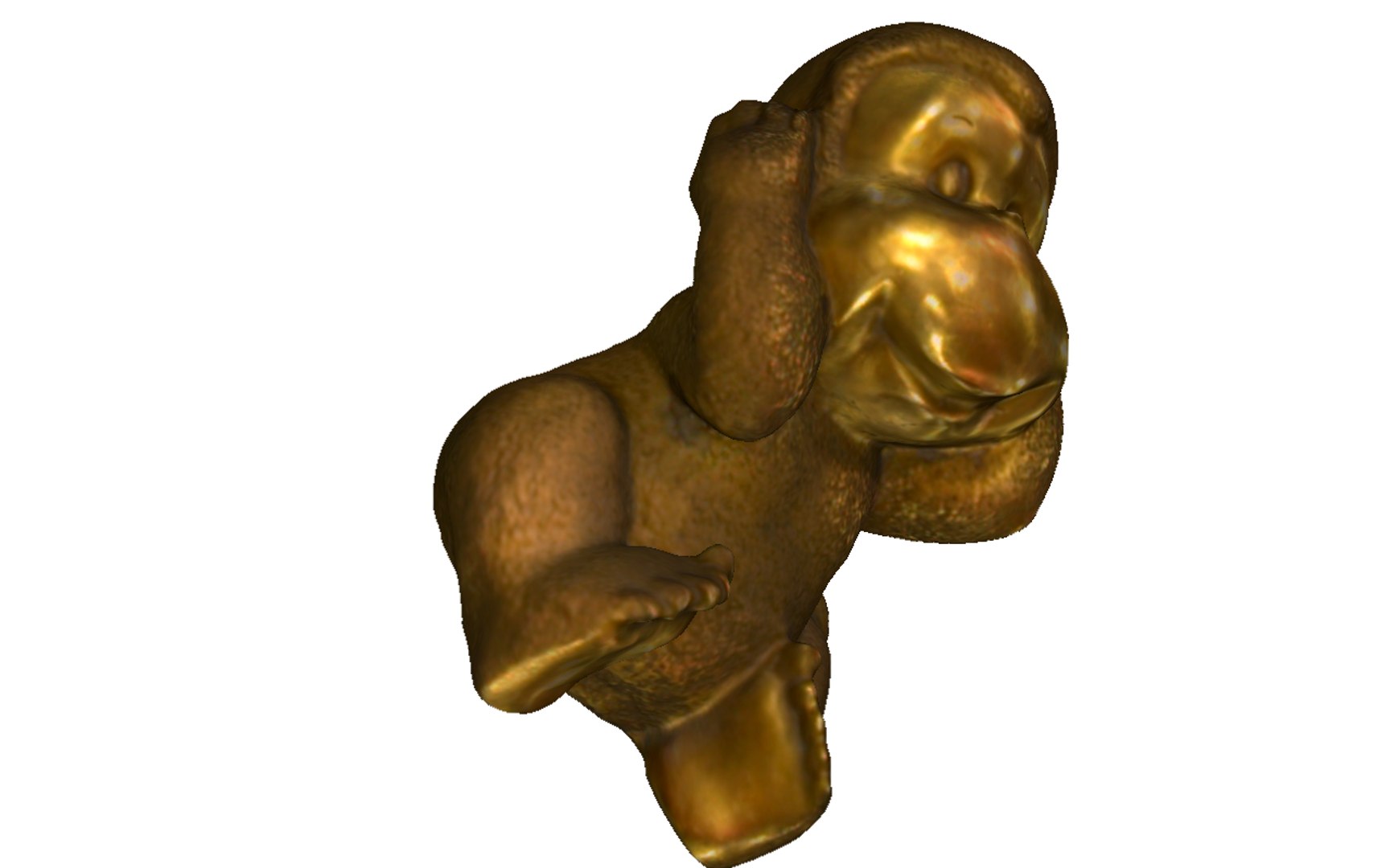 3D Metal Monkey - TurboSquid 1622477