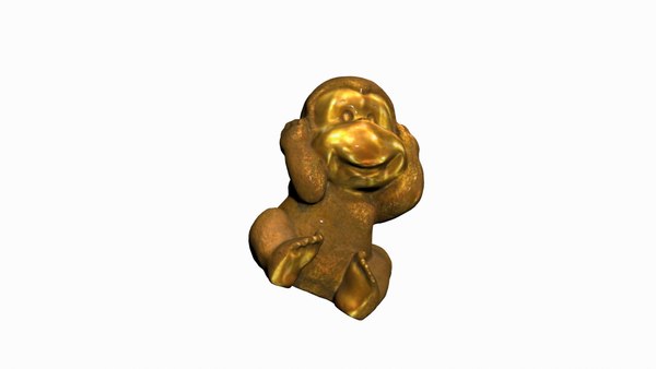 3D metal monkey - TurboSquid 1622477