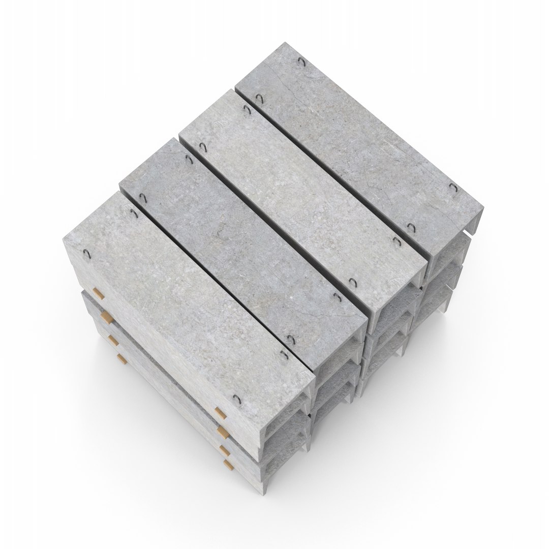 Concrete Trench On Wood Planks 3D - TurboSquid 2142088