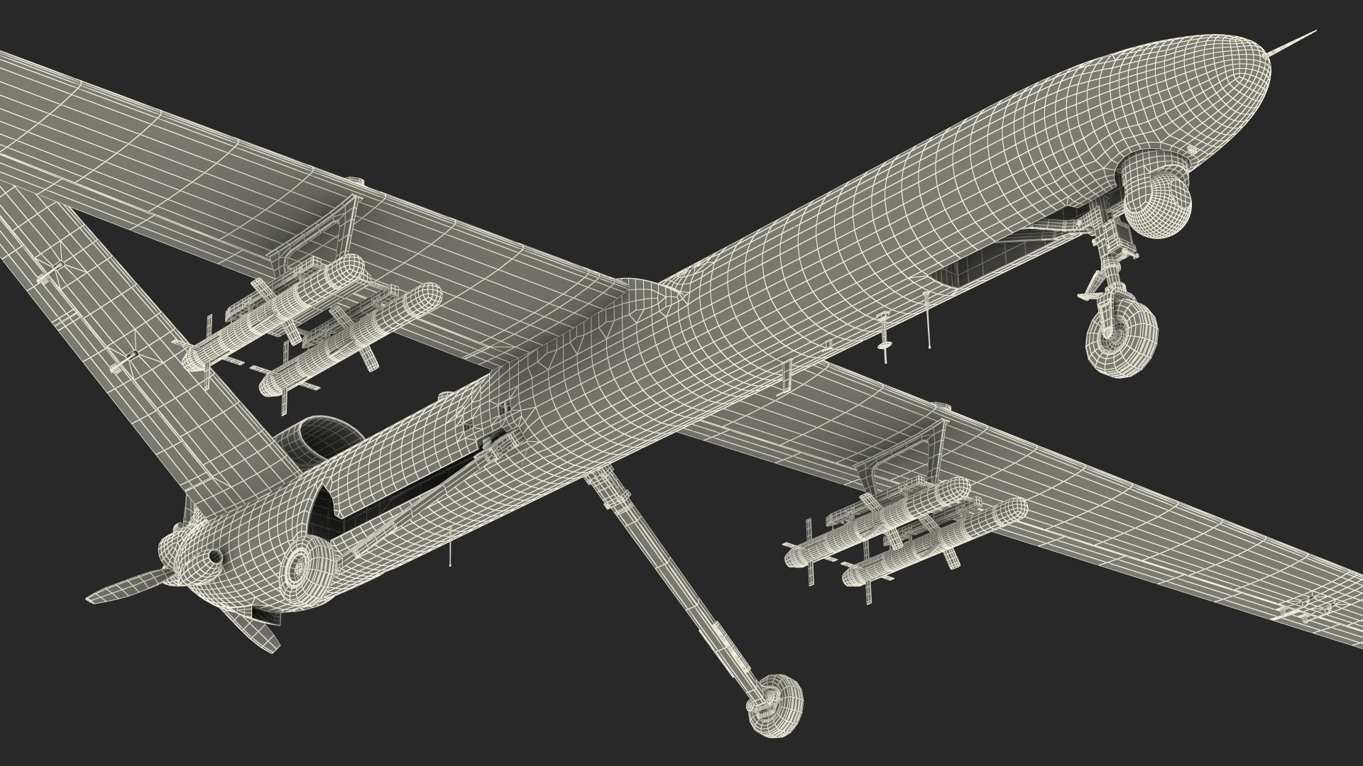 3D Shahed 129 Iran Combat Drone Rigged model - TurboSquid 1987156