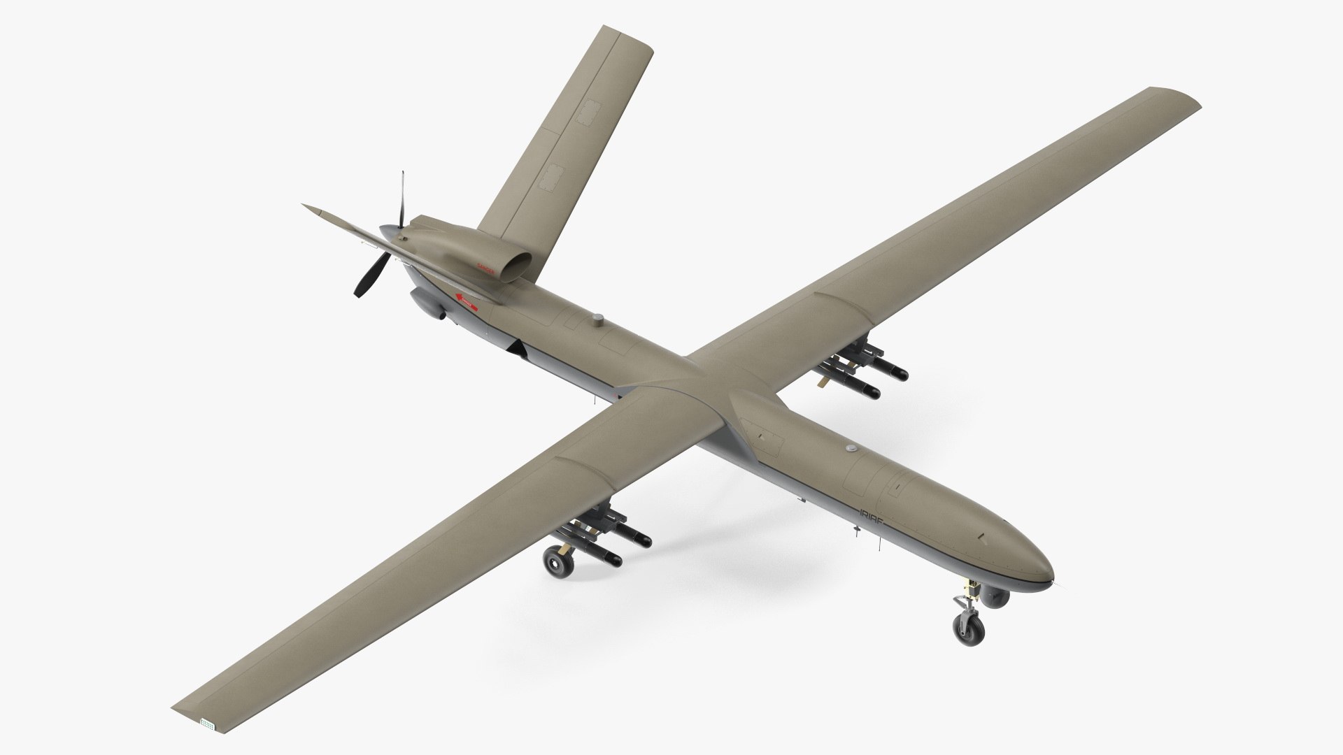 3D Shahed 129 Iran Combat Drone Rigged model - TurboSquid 1987156