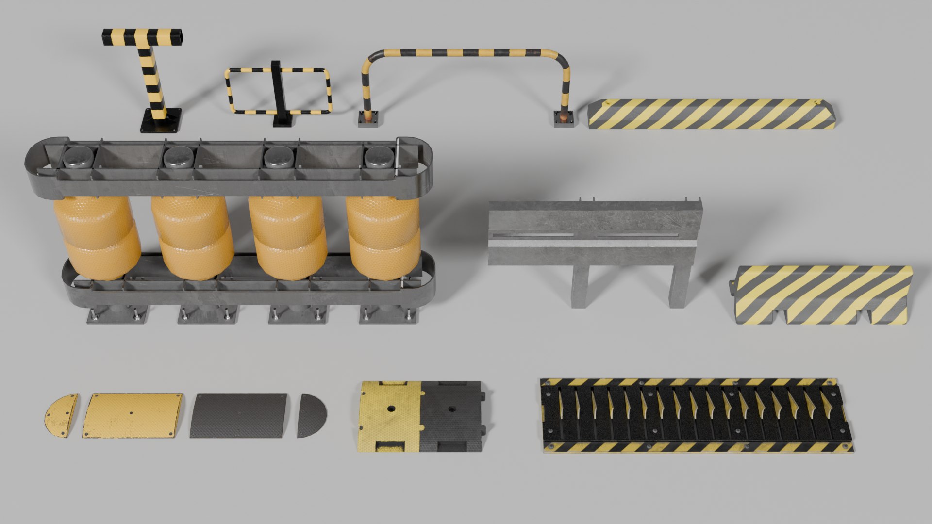 3D Model Mega Street Assets Pack - TurboSquid 2421525