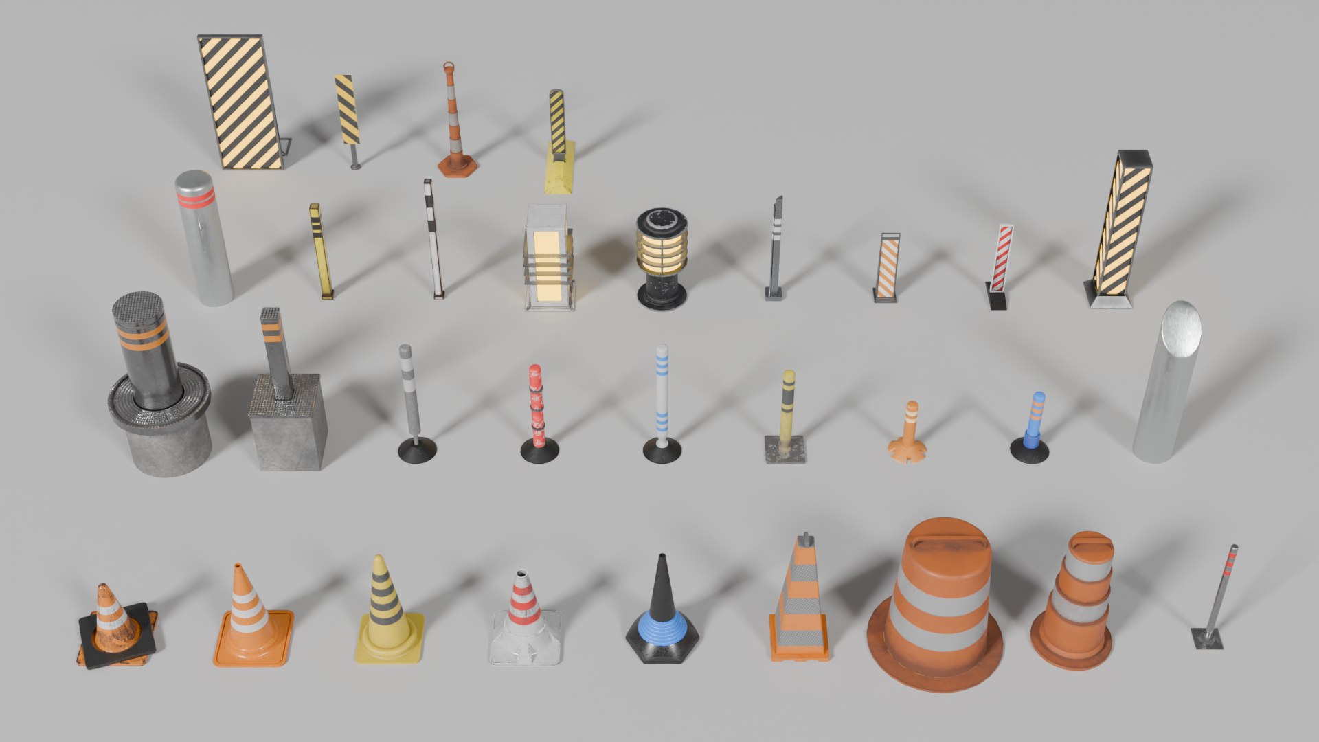 3D Model Mega Street Assets Pack - TurboSquid 2421525