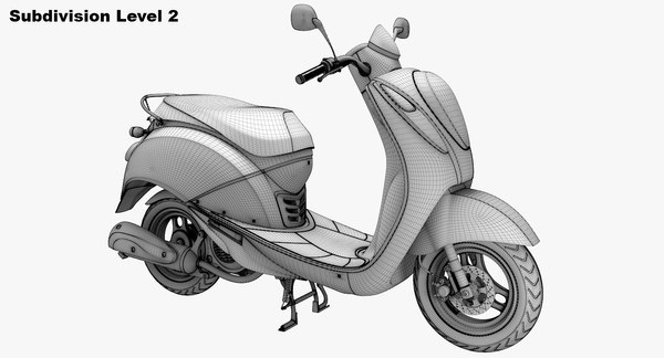 Scooter 02 model - TurboSquid 1171386