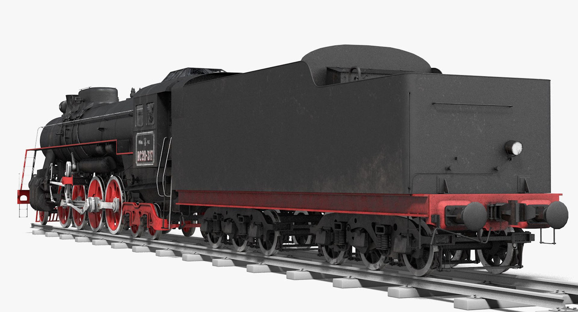 Soviet Locomotive Class Passenger 3d Model