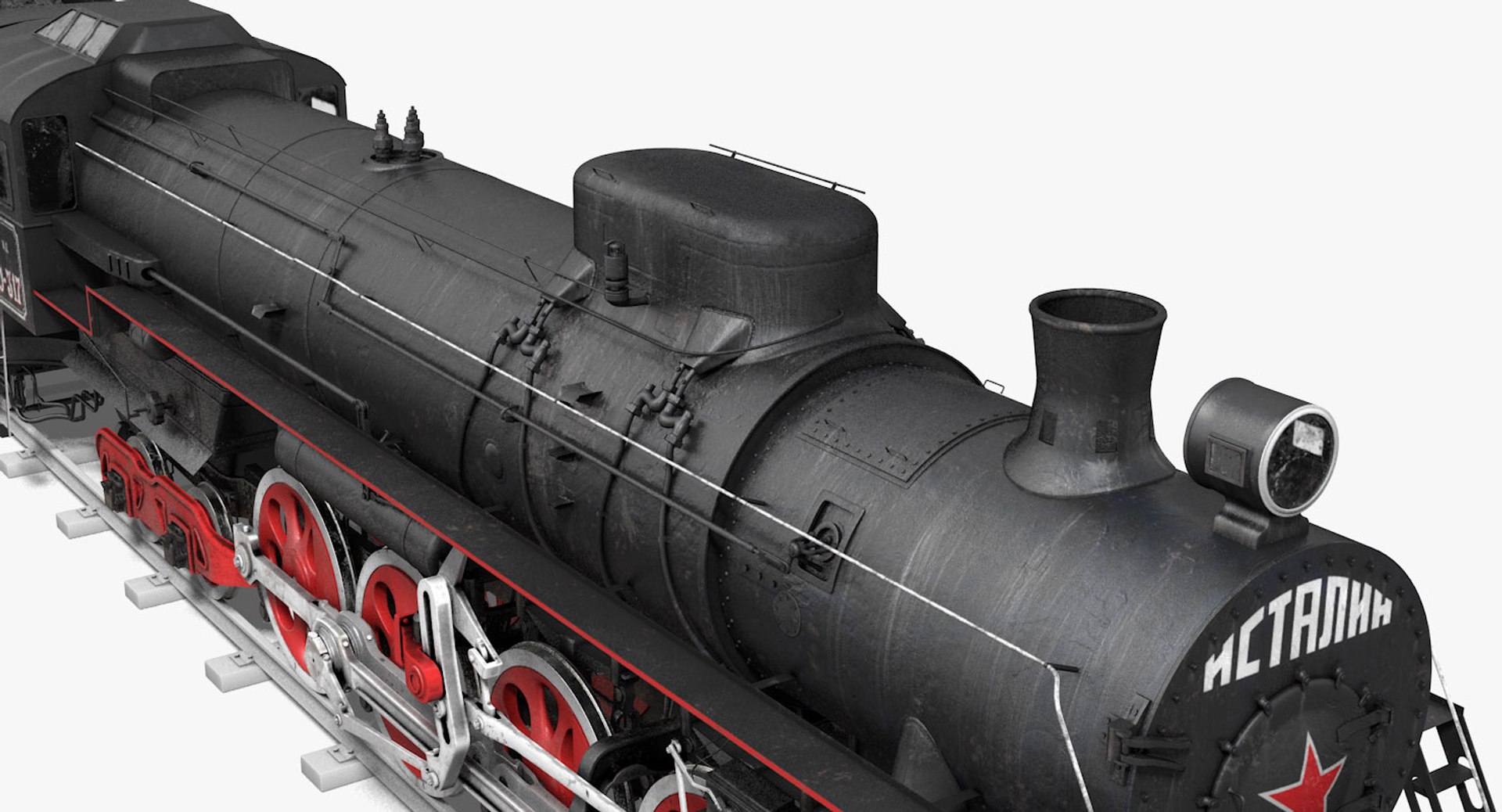 Soviet Locomotive Class Passenger 3d Model