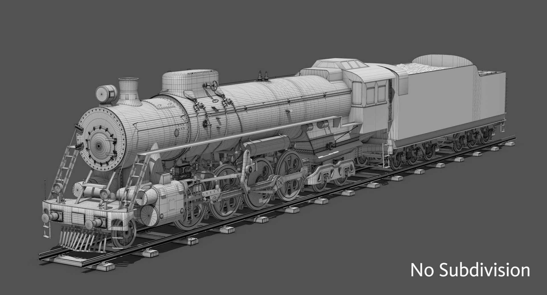 Soviet Locomotive Class Passenger 3d Model