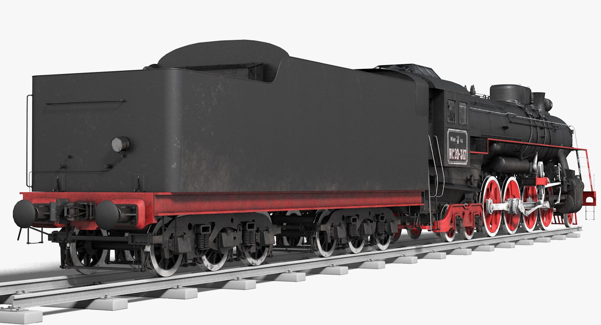 Soviet Locomotive Class Passenger 3d Model
