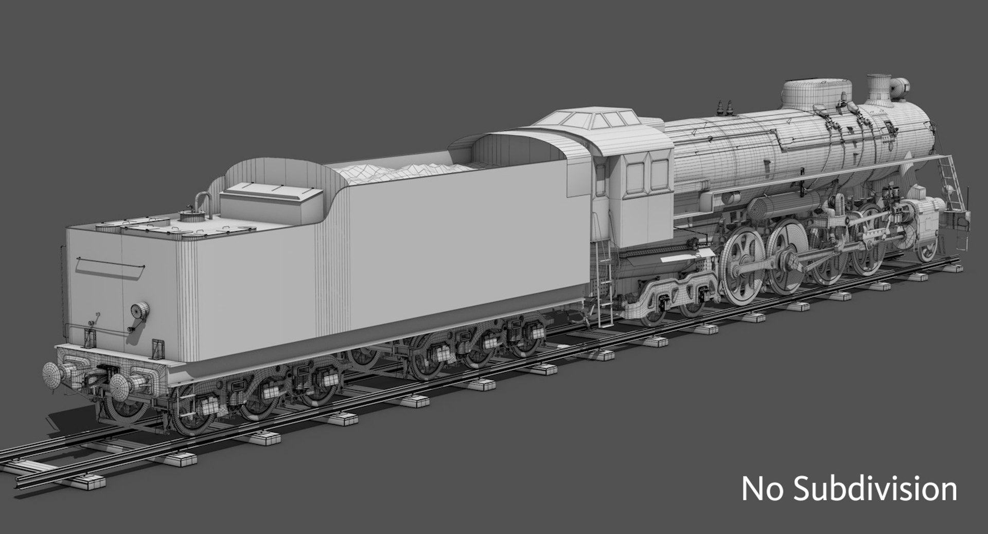 Soviet Locomotive Class Passenger 3d Model