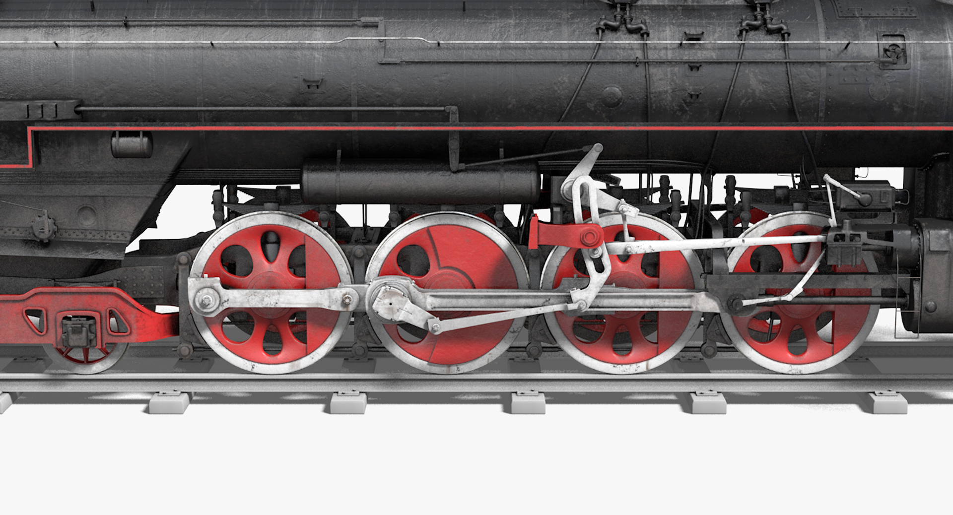 Soviet Locomotive Class Passenger 3d Model