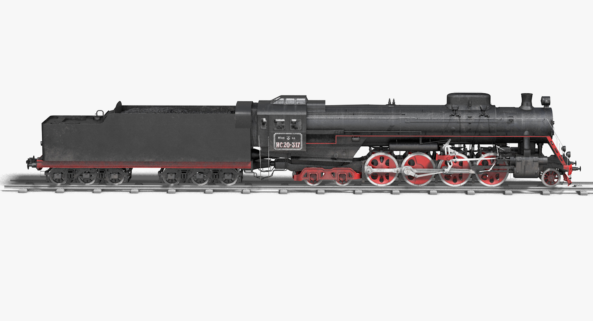 Soviet Locomotive Class Passenger 3d Model