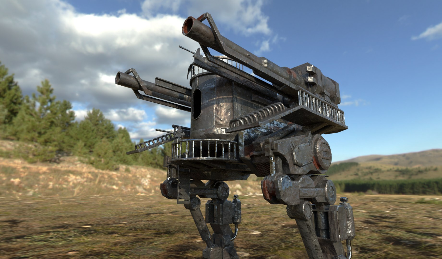 3D Mecha Old Model - TurboSquid 1221960