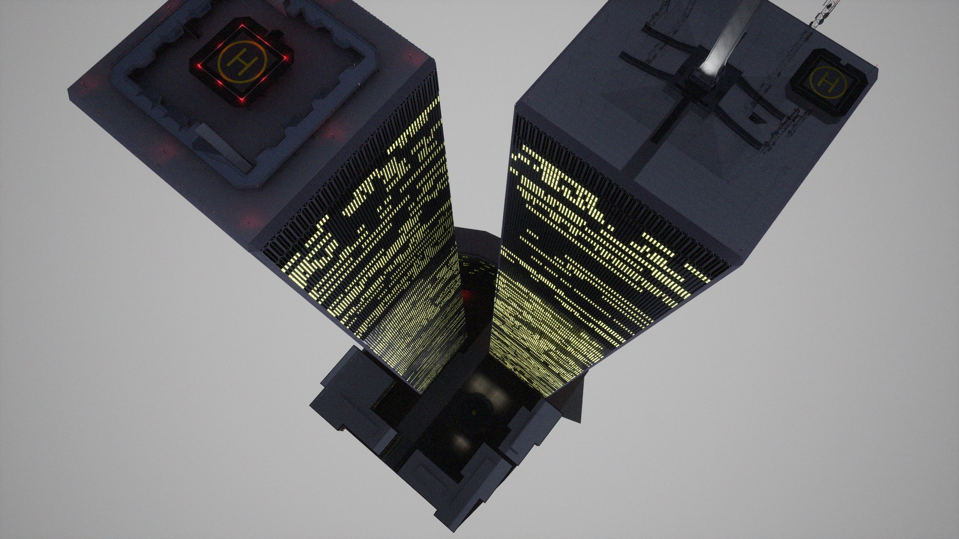 World Trade Center Twin Tower Complex 3D Model - TurboSquid 2241103