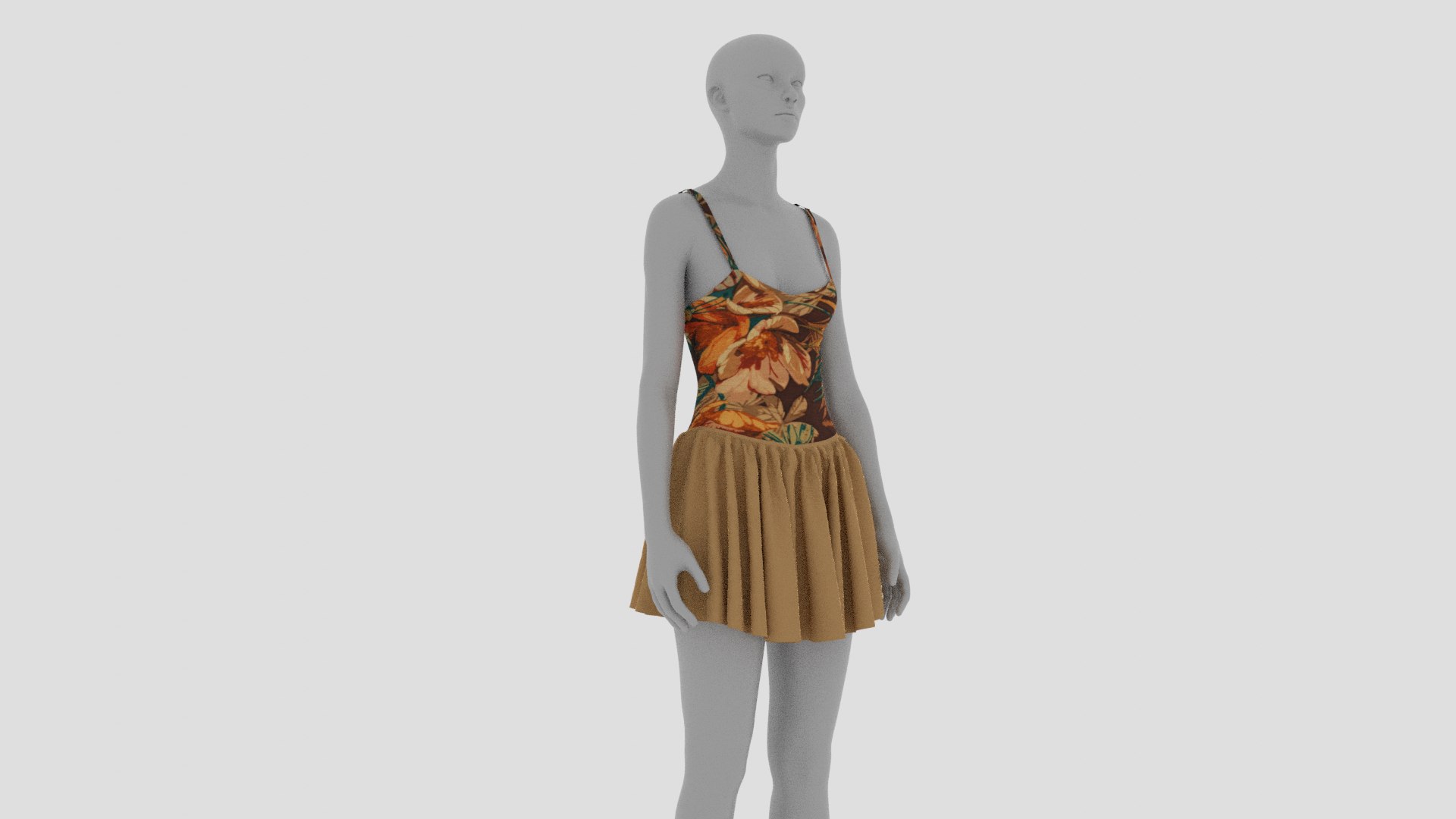 3D Womens Dress - Female Outfit Clothes Model - TurboSquid 2008016