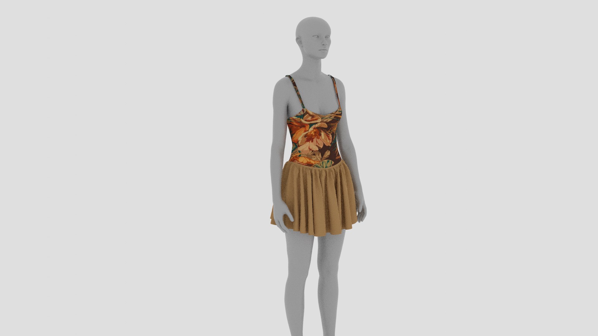 3D Womens Dress - Female Outfit Clothes Model - TurboSquid 2008016