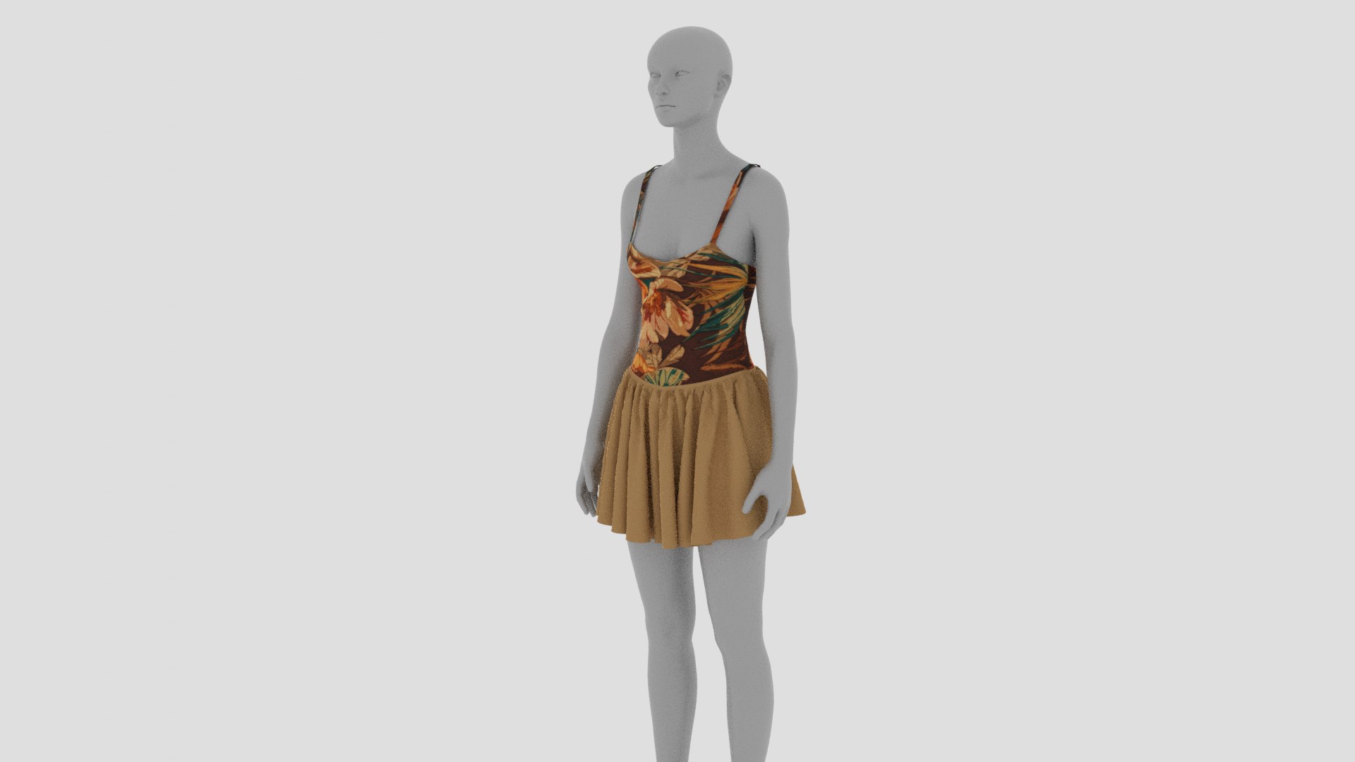 3D Womens Dress - Female Outfit Clothes Model - TurboSquid 2008016
