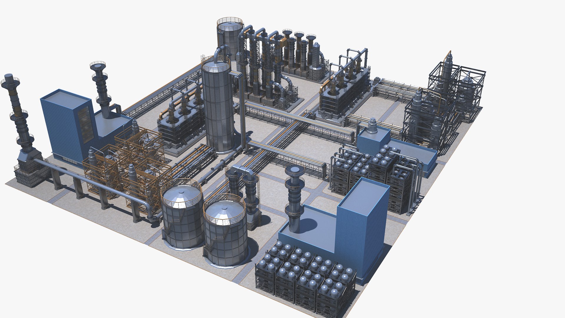 4-Industrial Area Set -04 3D Model - TurboSquid 2036622