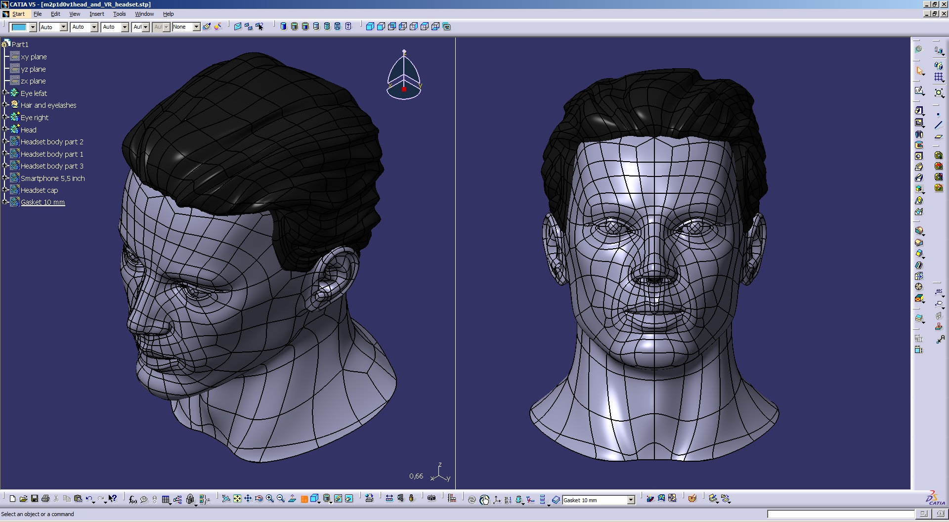 3D male head cad model - TurboSquid 1354690