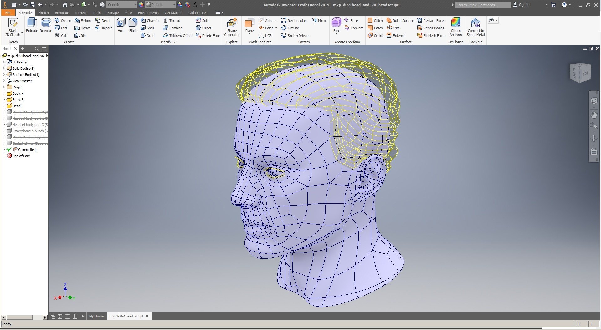 3D Male Head Cad Model - TurboSquid 1354690