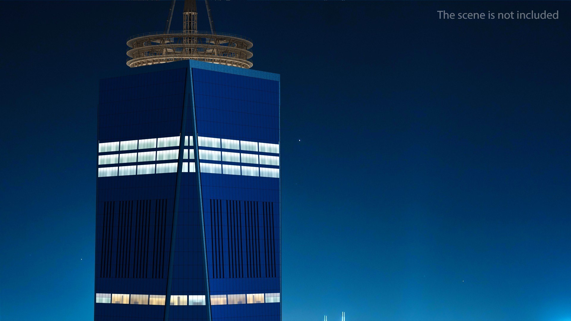 3D Freedom Tower Night Glow - TurboSquid 1788391