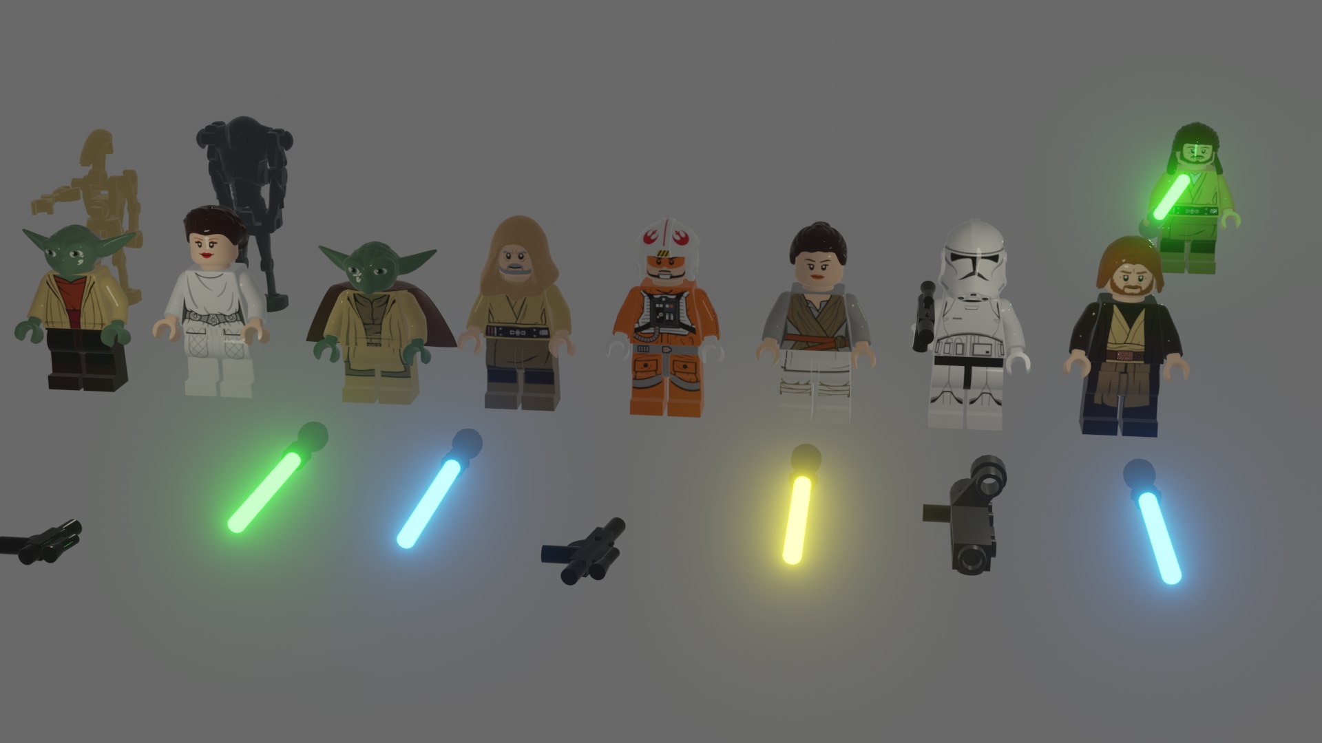LEGO SW Characters Model - TurboSquid 2344421