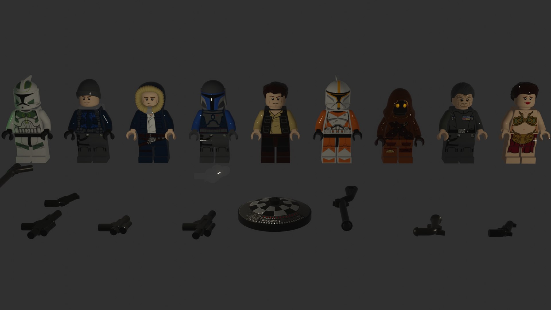 LEGO SW Characters Model - TurboSquid 2344421