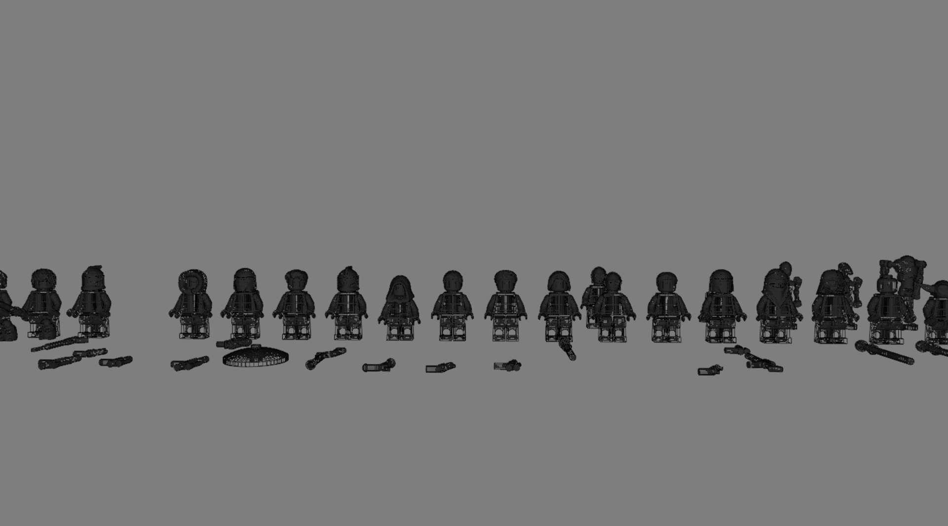LEGO SW Characters Model - TurboSquid 2344421