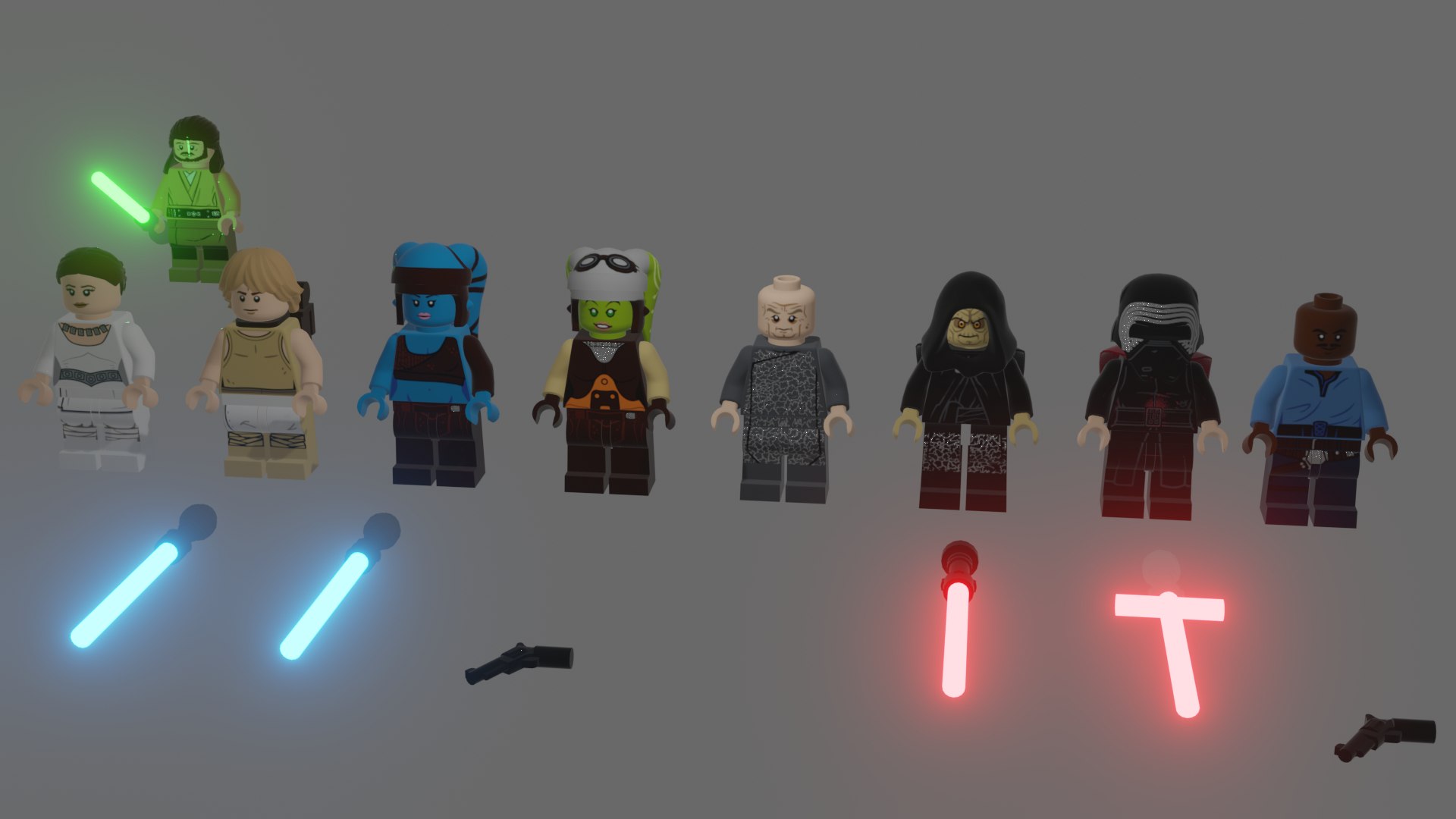 LEGO SW Characters Model - TurboSquid 2344421