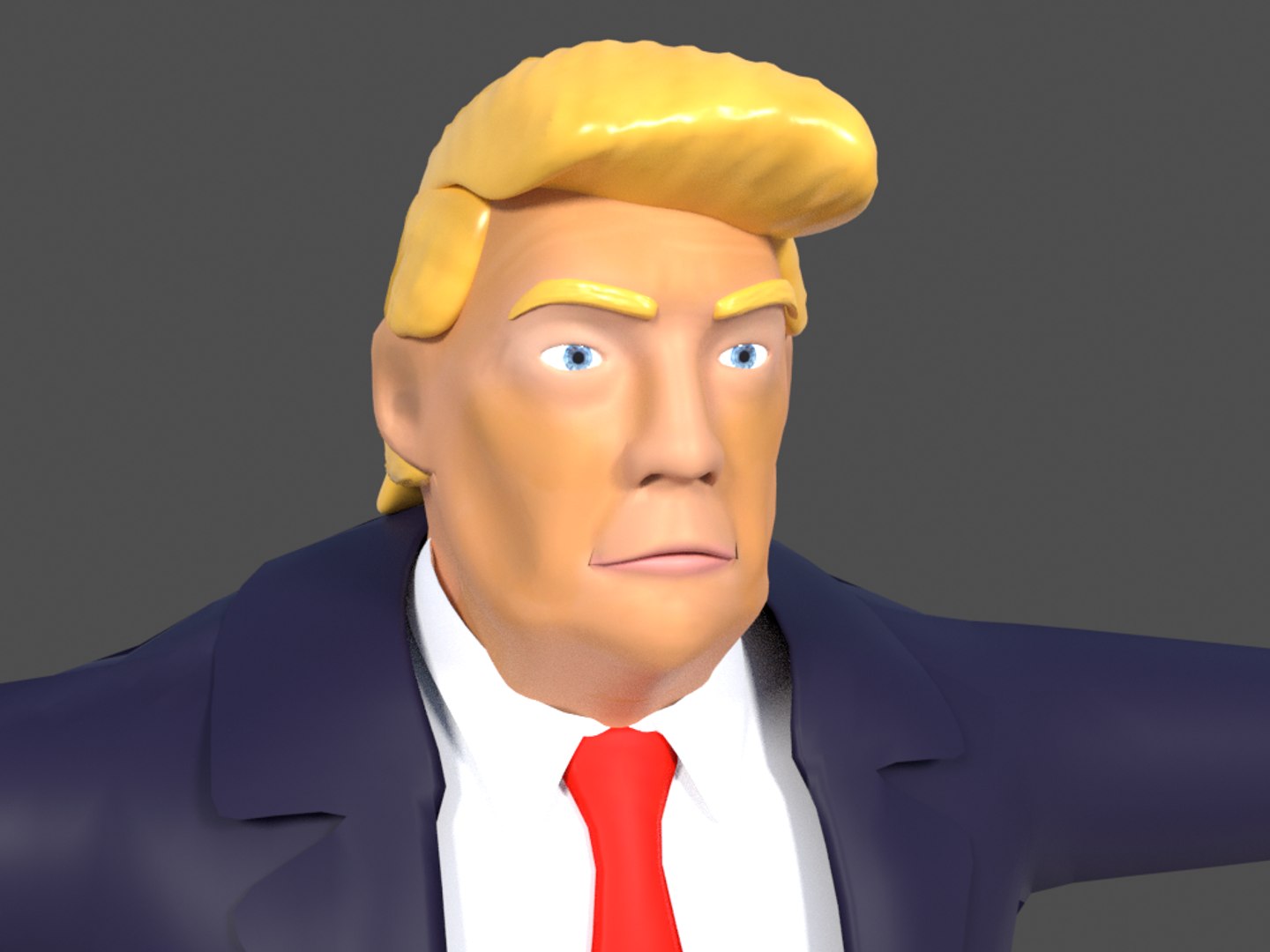 Body Rigged President Donald 3D Model - TurboSquid 1557759