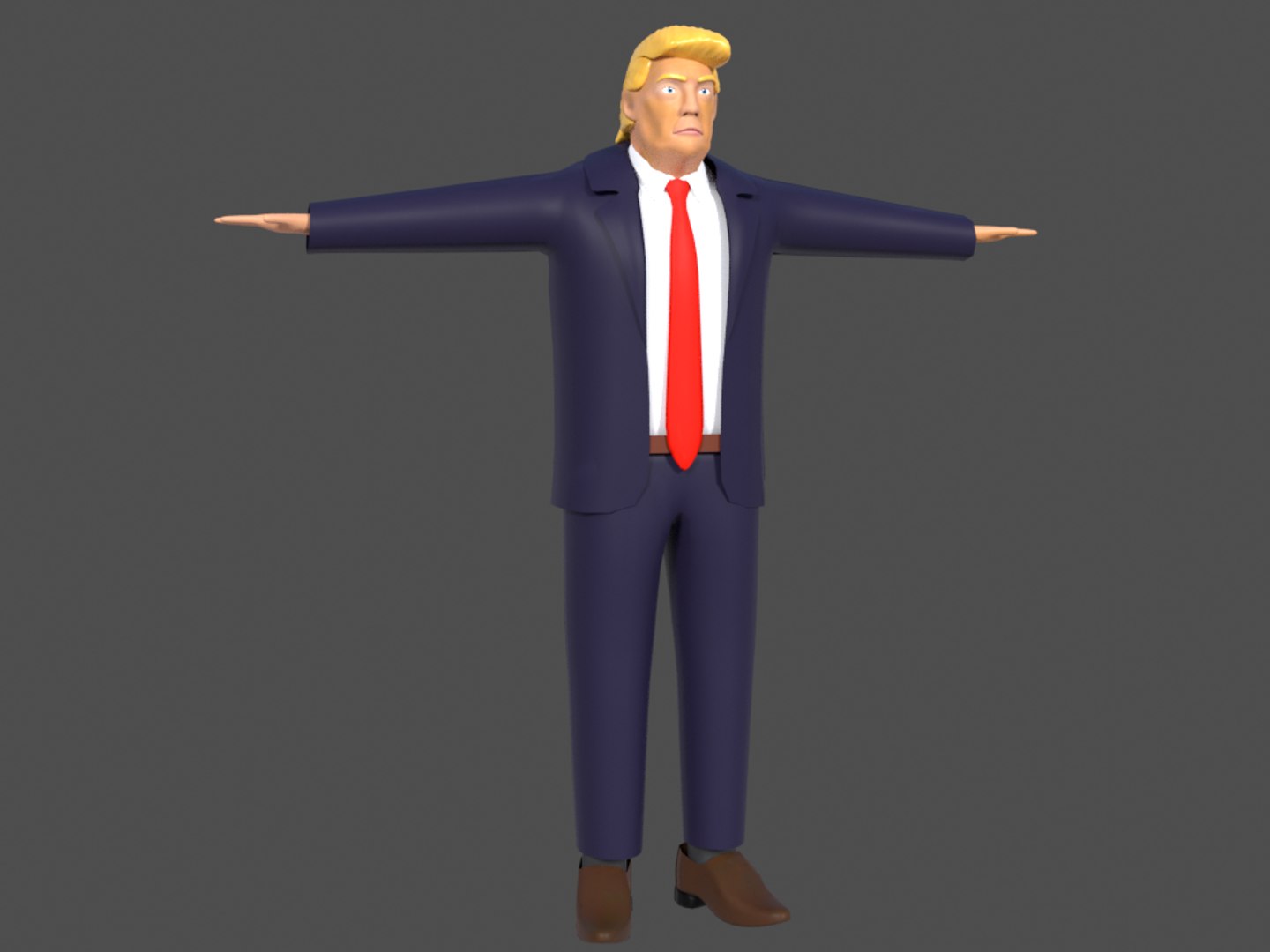 Body Rigged President Donald 3D Model - TurboSquid 1557759