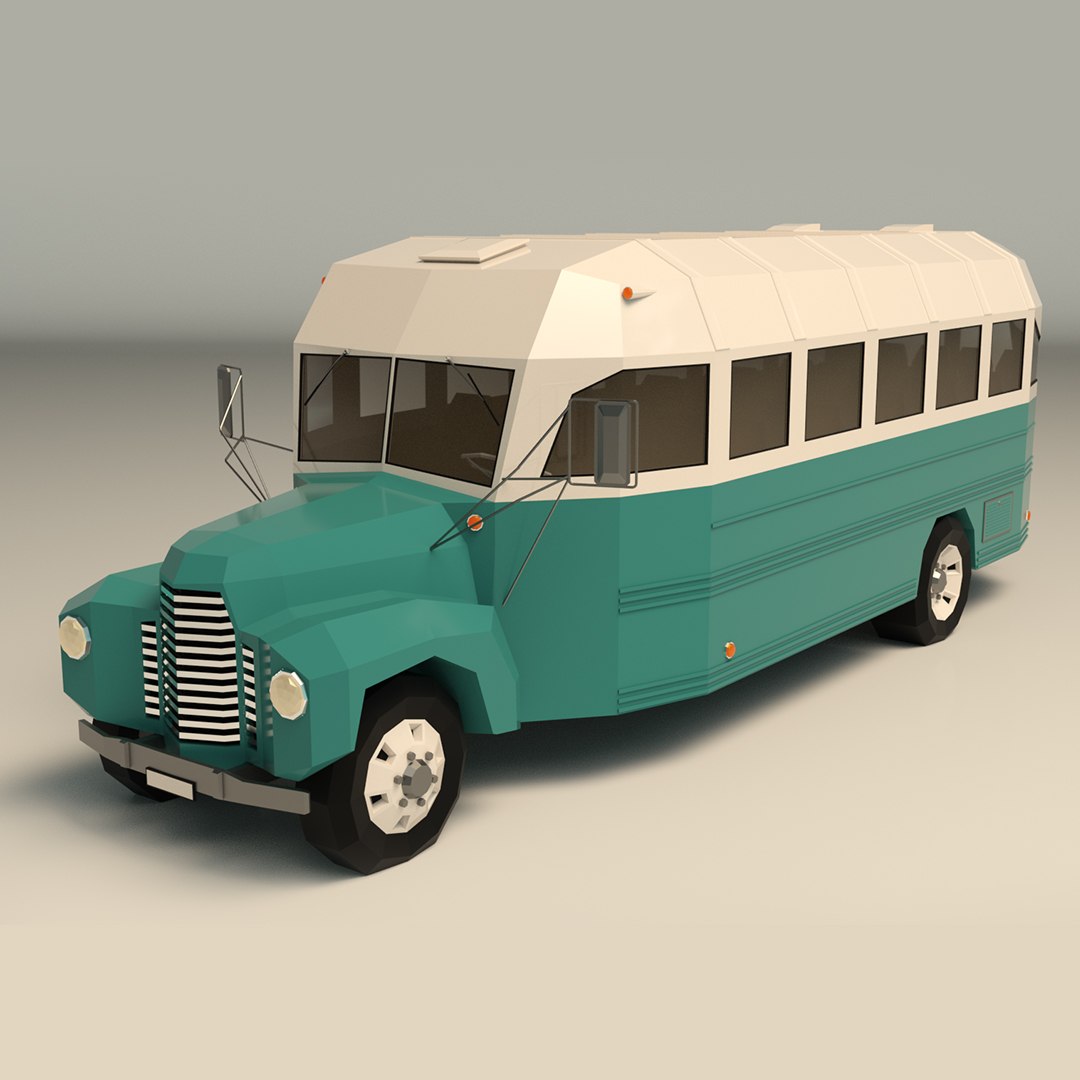 Vintage Bus 3D Model - TurboSquid 1510433
