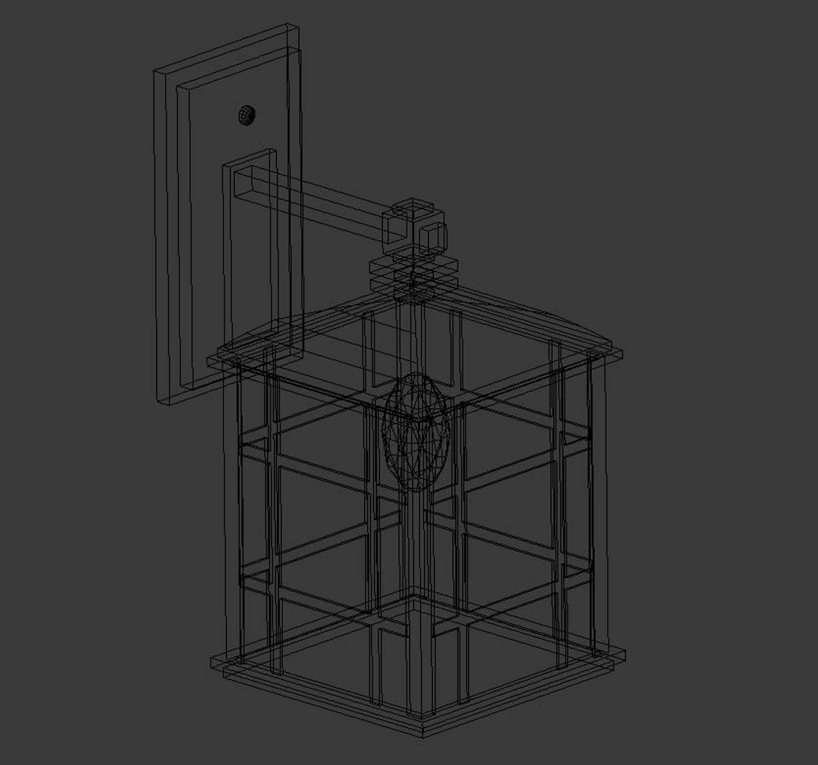 3d outdoor lamp light