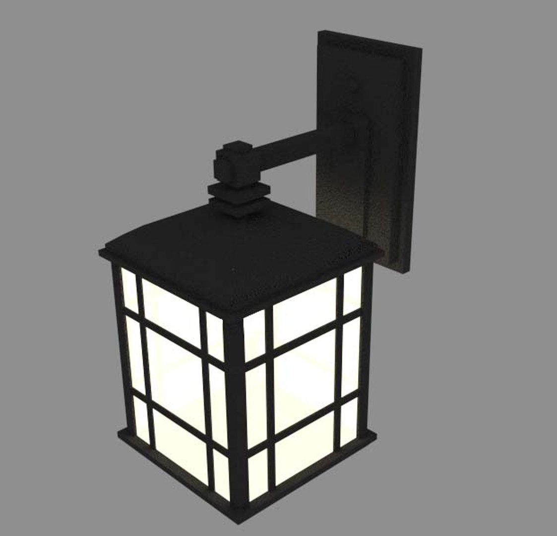 3d outdoor lamp light