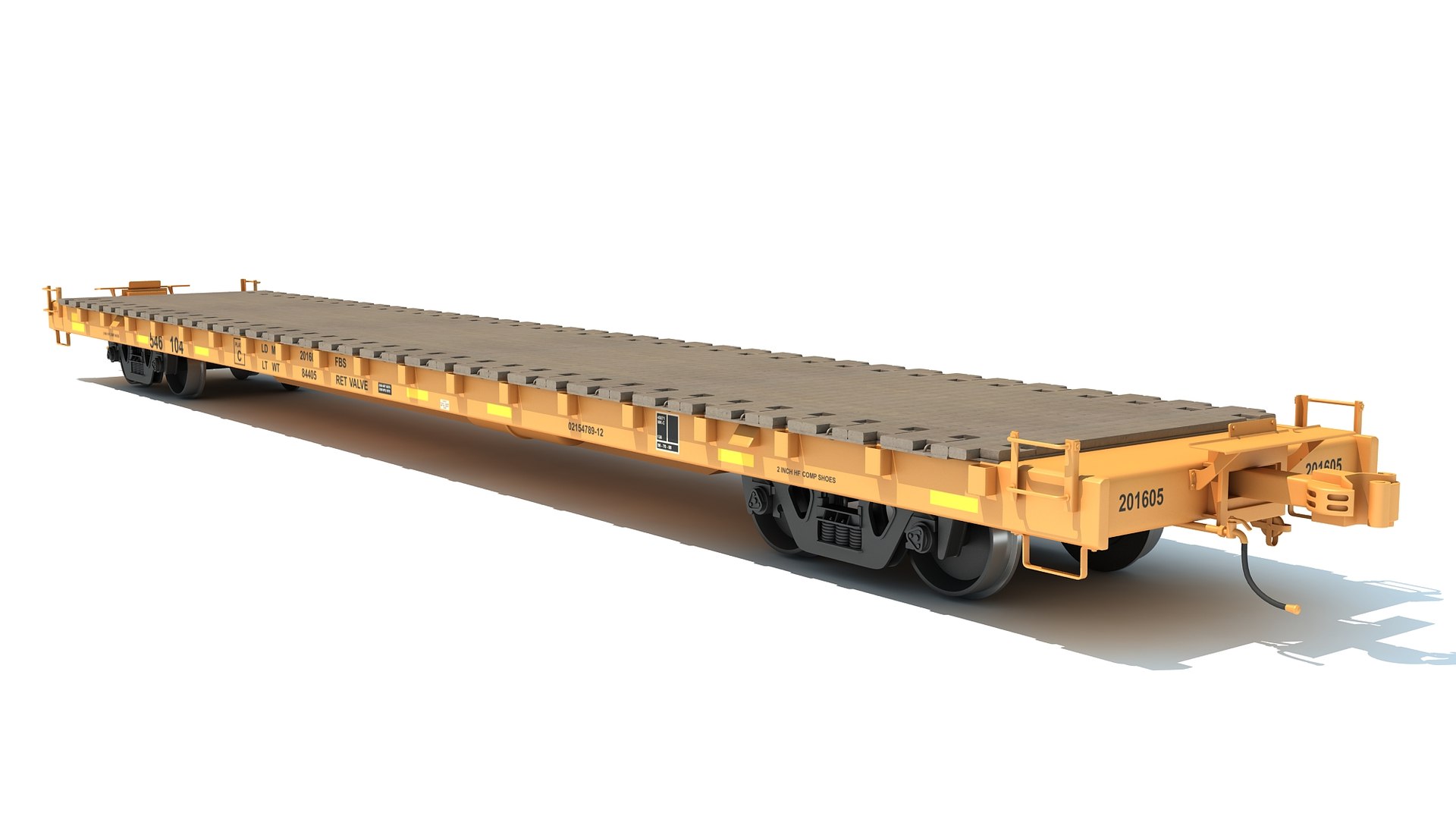 Flat Railroad Car 3D Model - TurboSquid 1630252