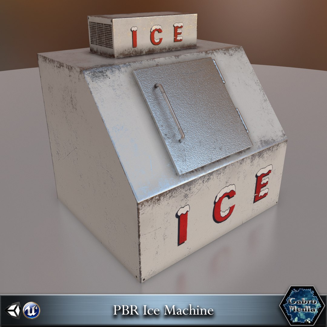 ice machine pbr 3d 3ds