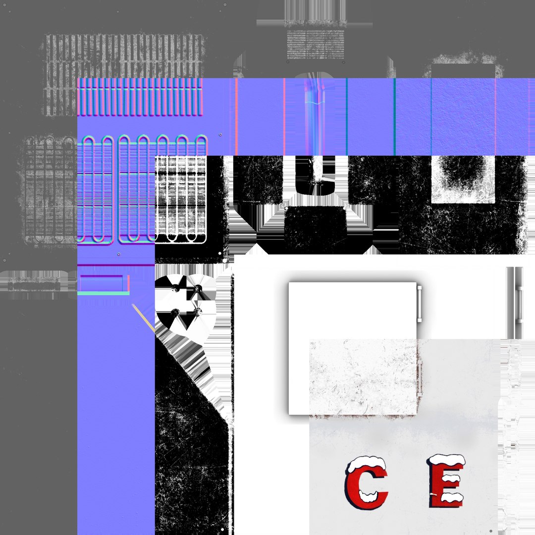 ice machine pbr 3d 3ds