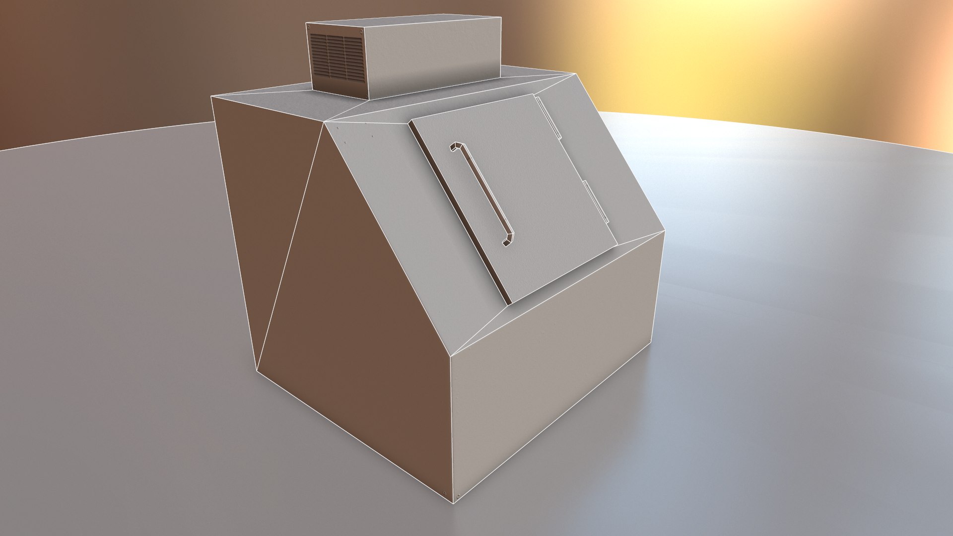 ice machine pbr 3d 3ds