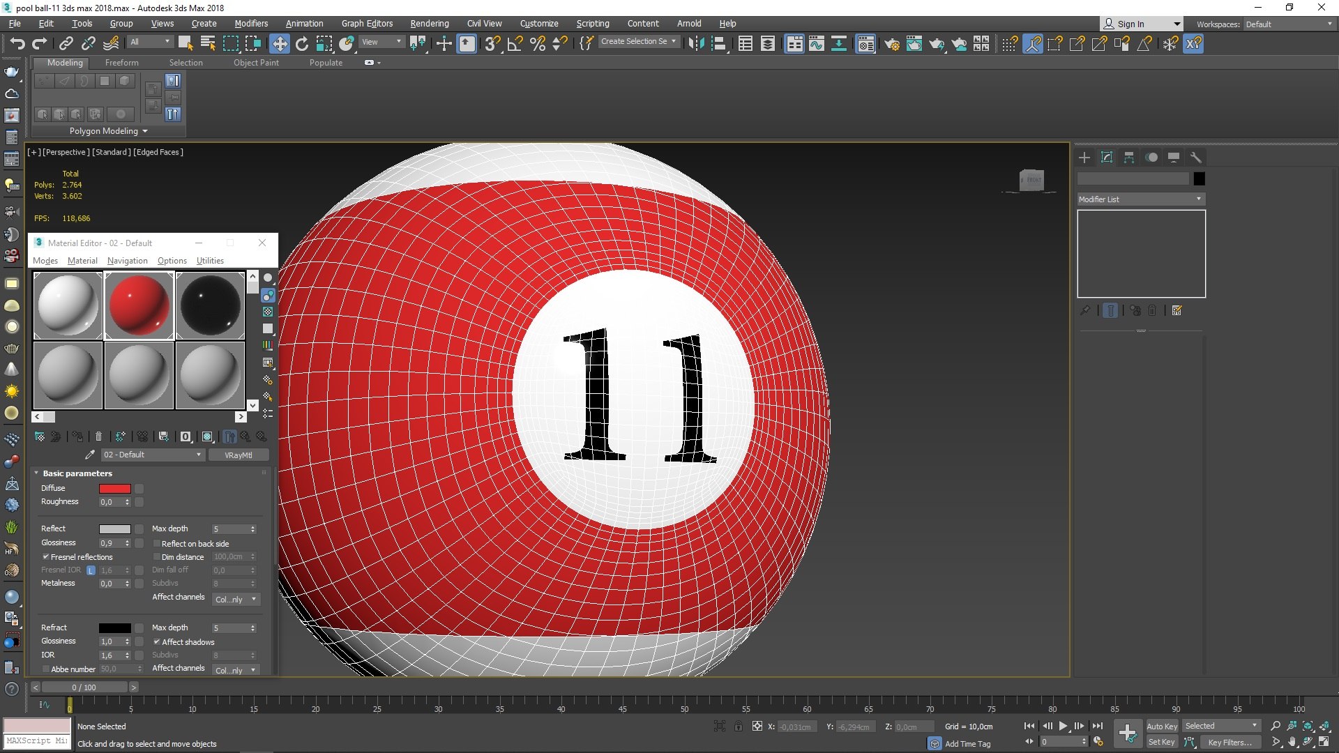 Billiard Pool Ball-11 American Model 3D - TurboSquid 1932114