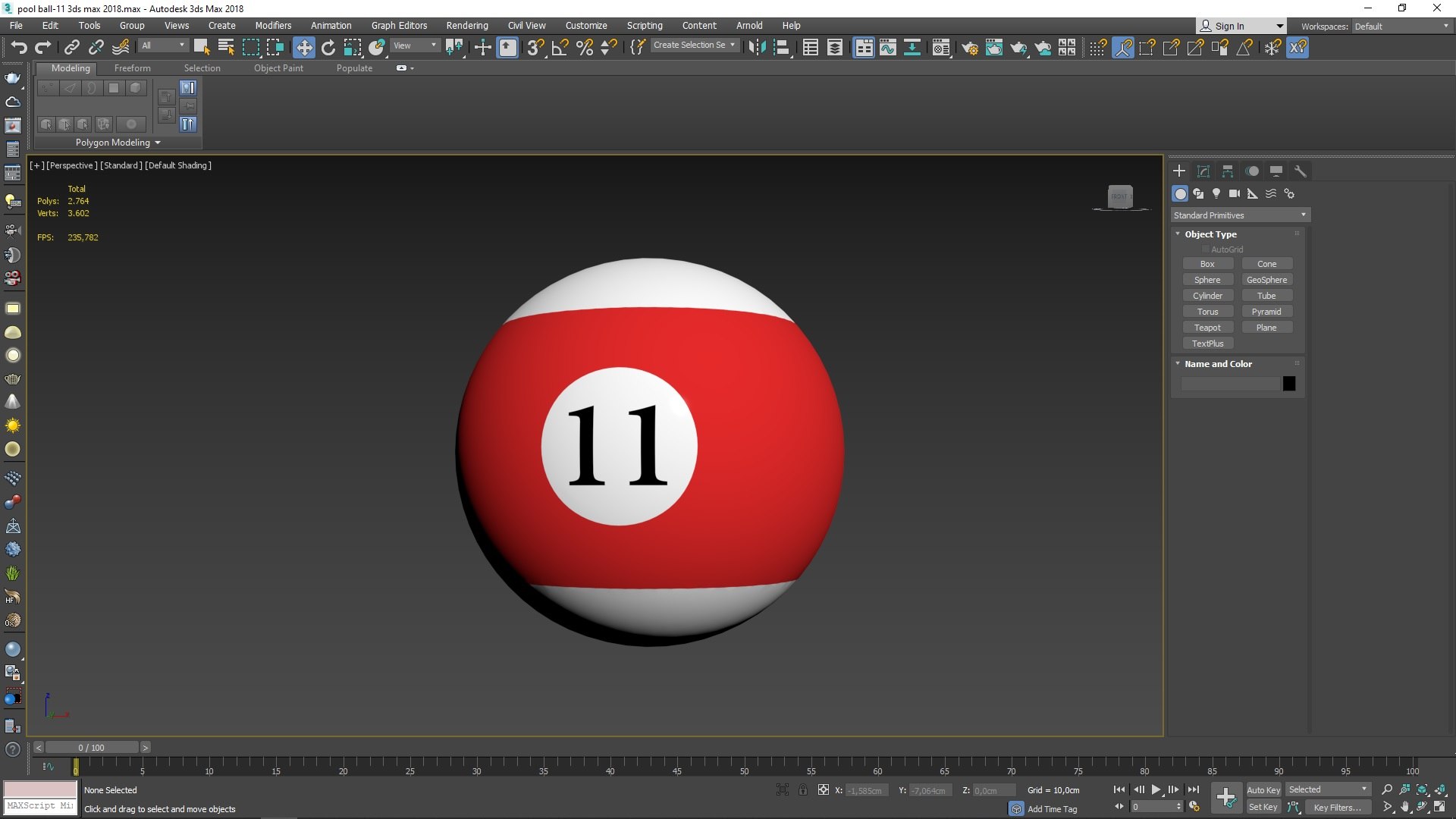 Billiard Pool Ball-11 American Model 3D - TurboSquid 1932114