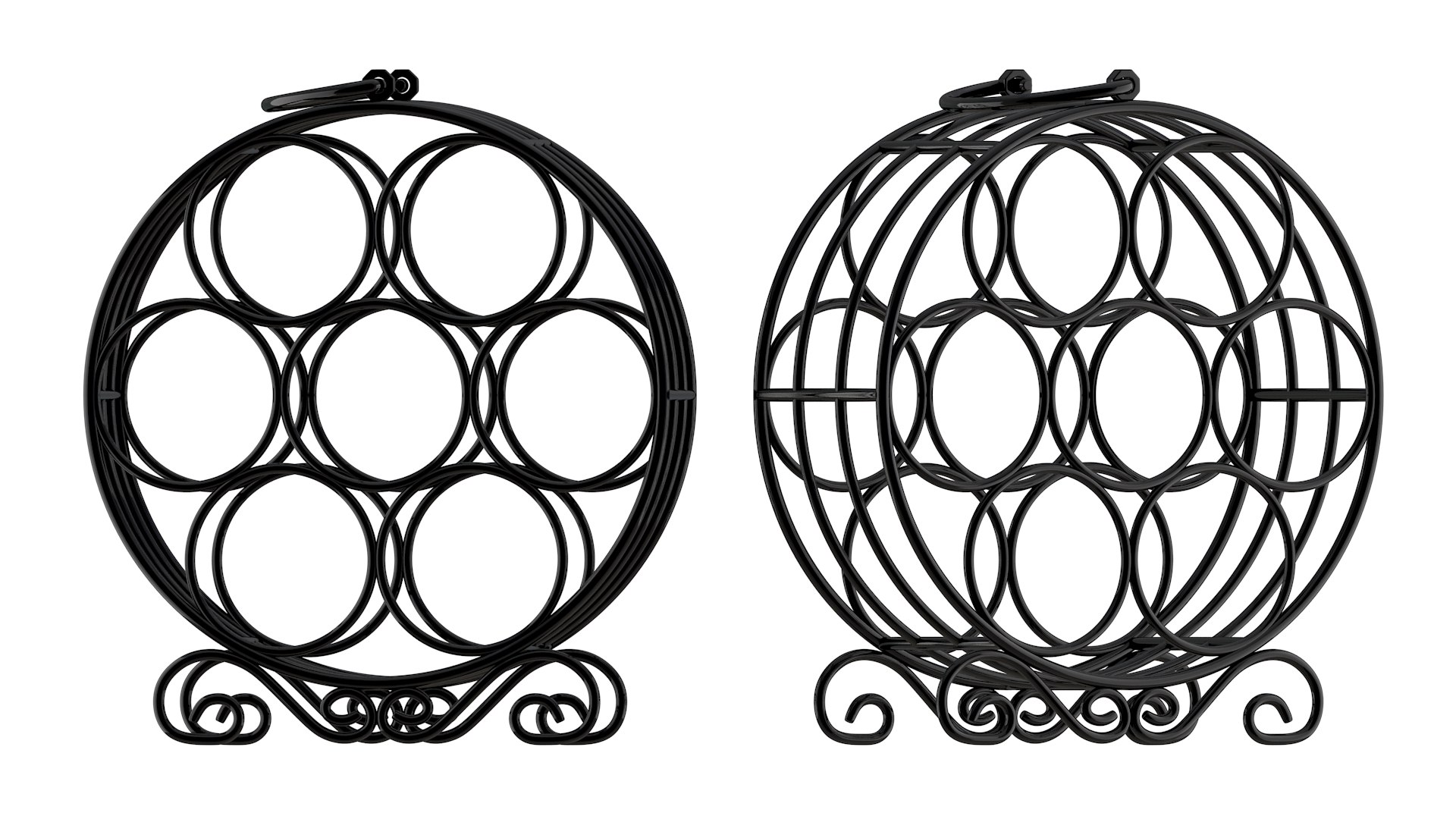 Circular Wine Rack Wine Bottles 3D - TurboSquid 1725175
