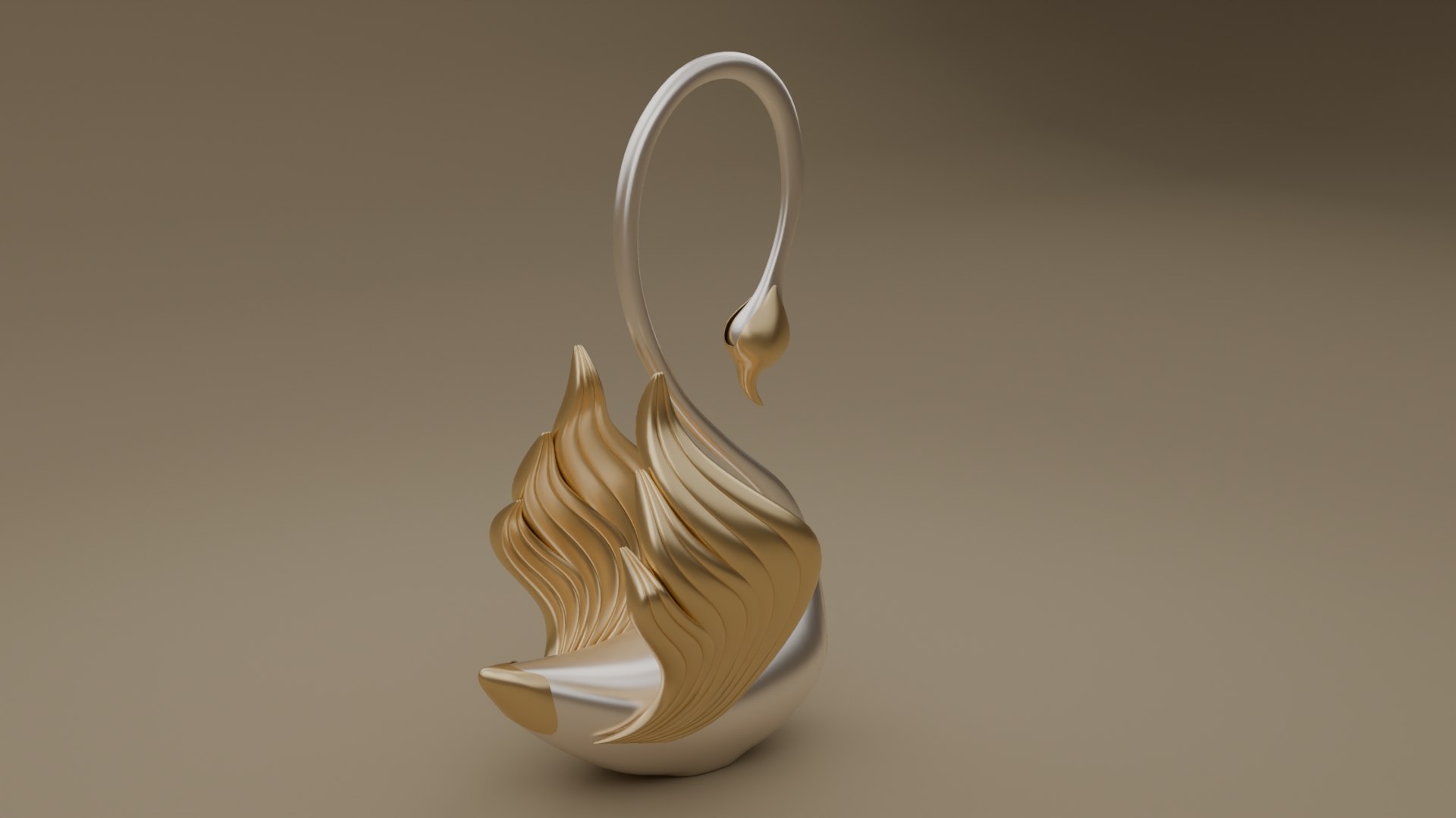 Swan Sculpture 3D Model - TurboSquid 2281893