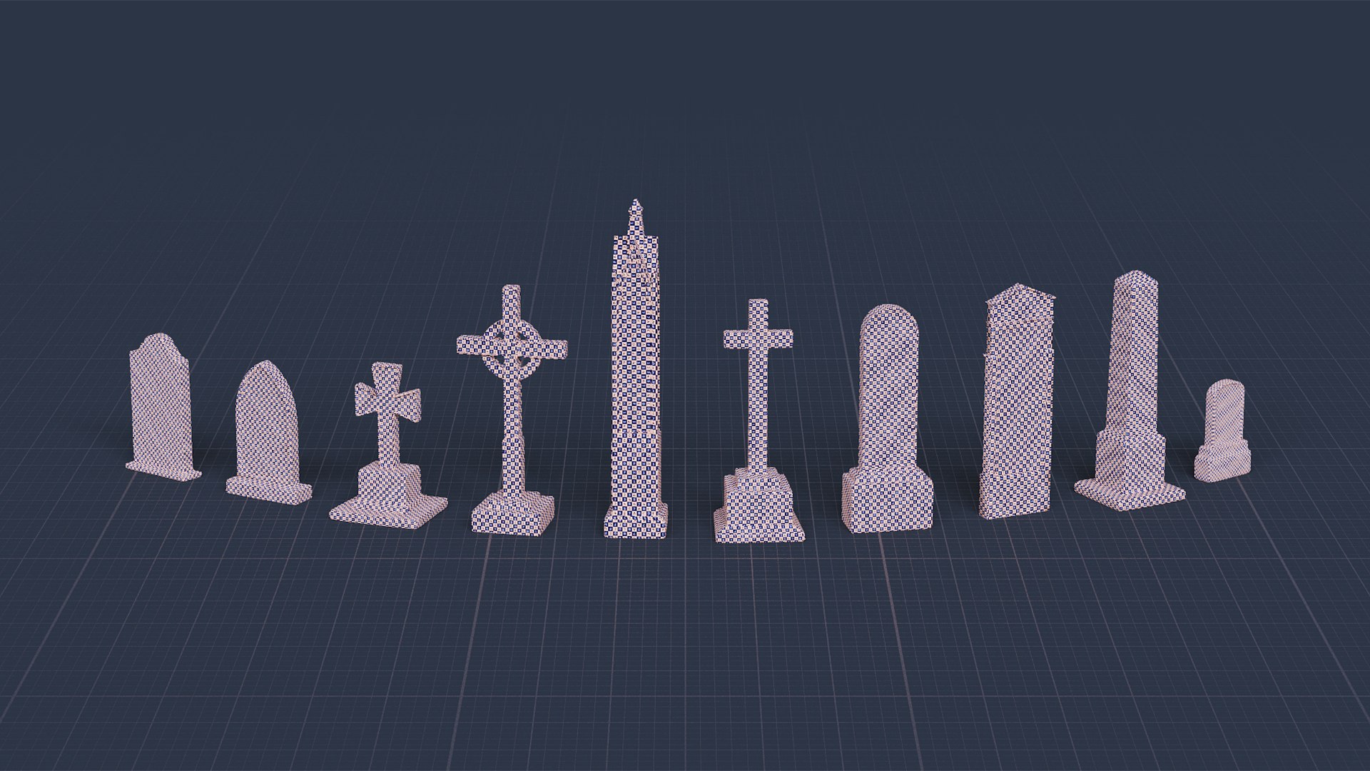 3D Graveyard Pack Vol 01 - Variant 05 Model - TurboSquid 2304802