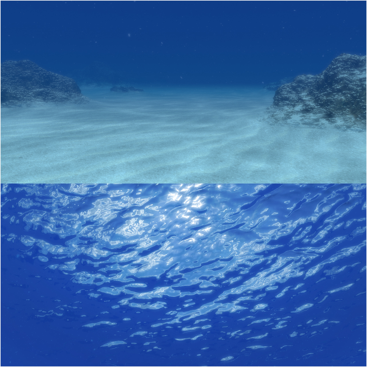 3d photorealistic water scene model