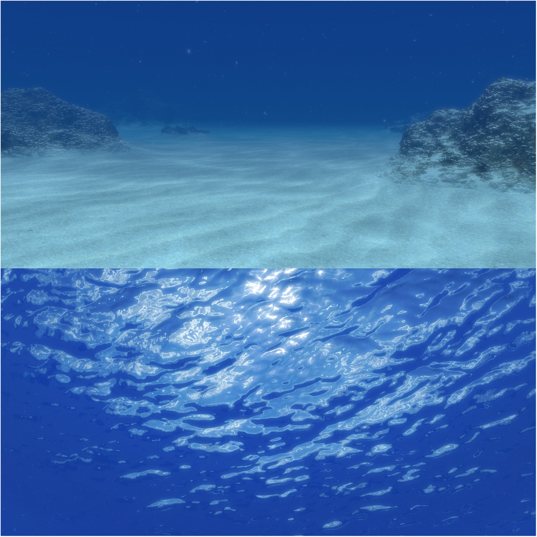 3d photorealistic water scene model