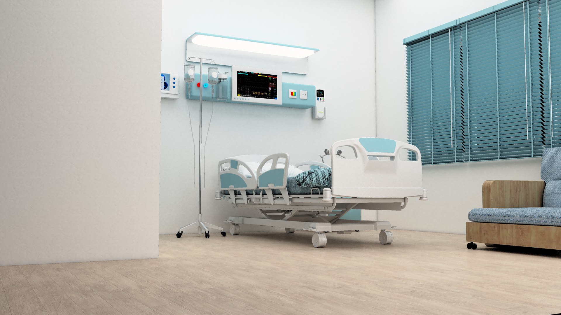 Hospital Room 5 3D Model - TurboSquid 1983312