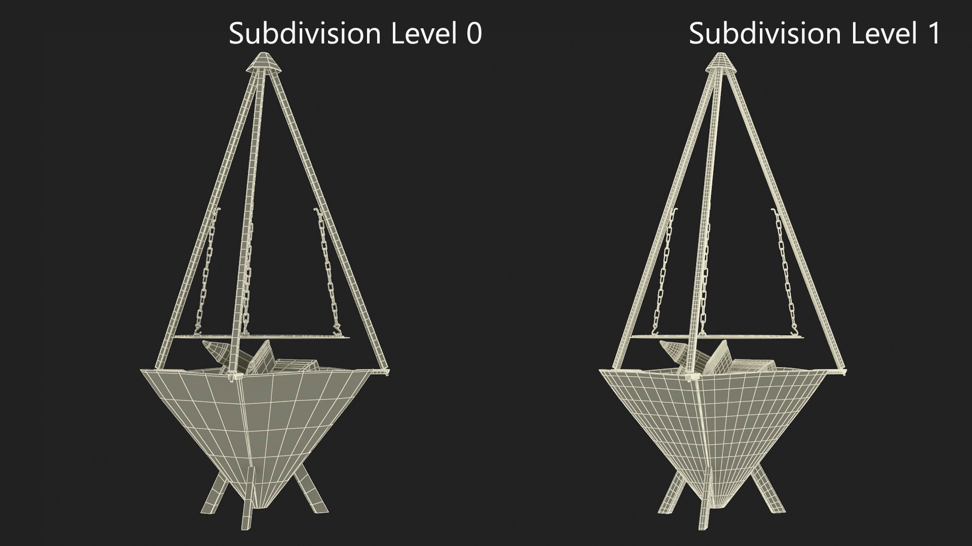 3D Cone Shaped Fire Pit With Grill - TurboSquid 2139742