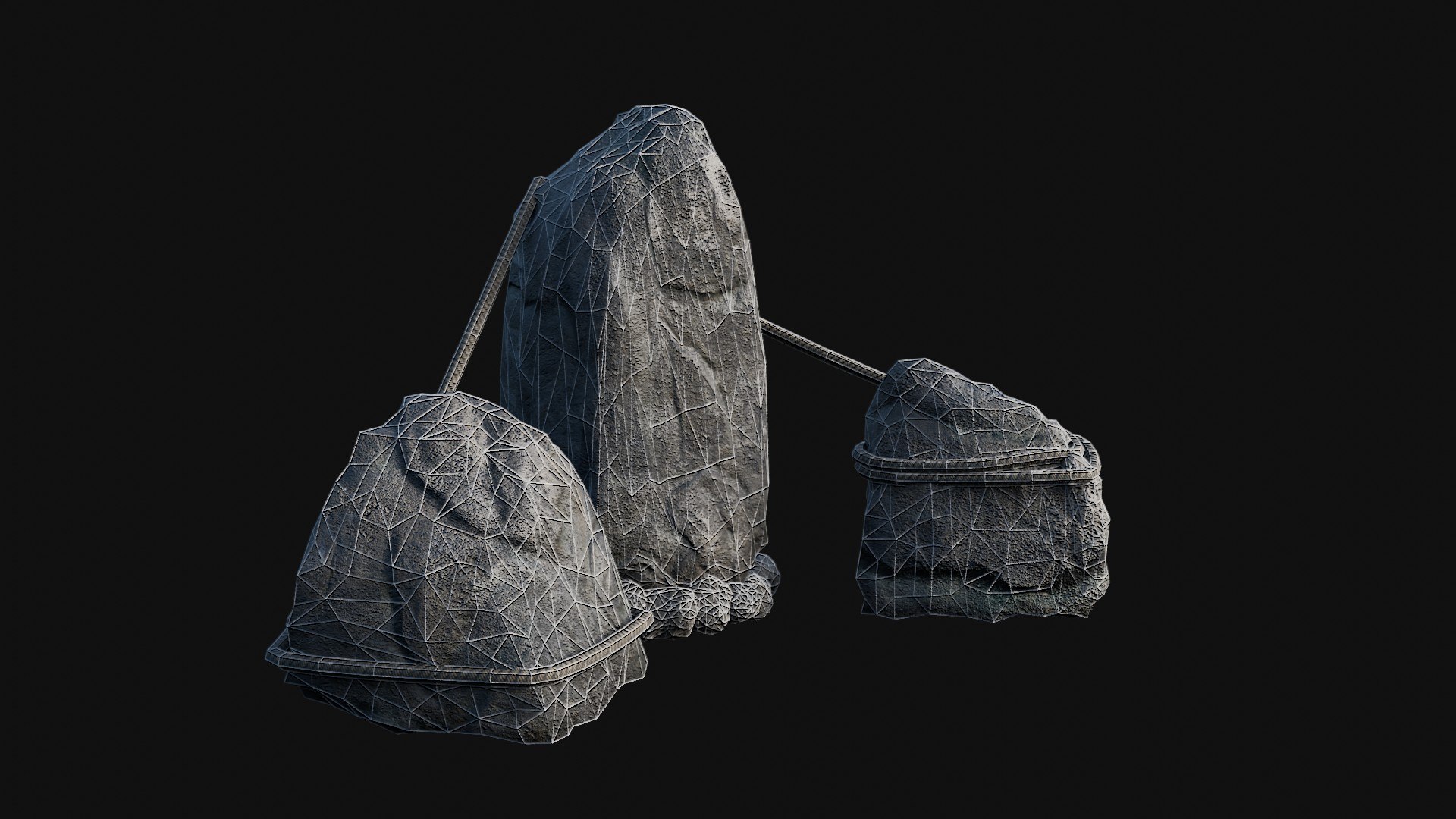 3D VIKING NORSE ROCK STONE STRUCTURES TOTEMS SYMBOL COLLECTION AAA ...