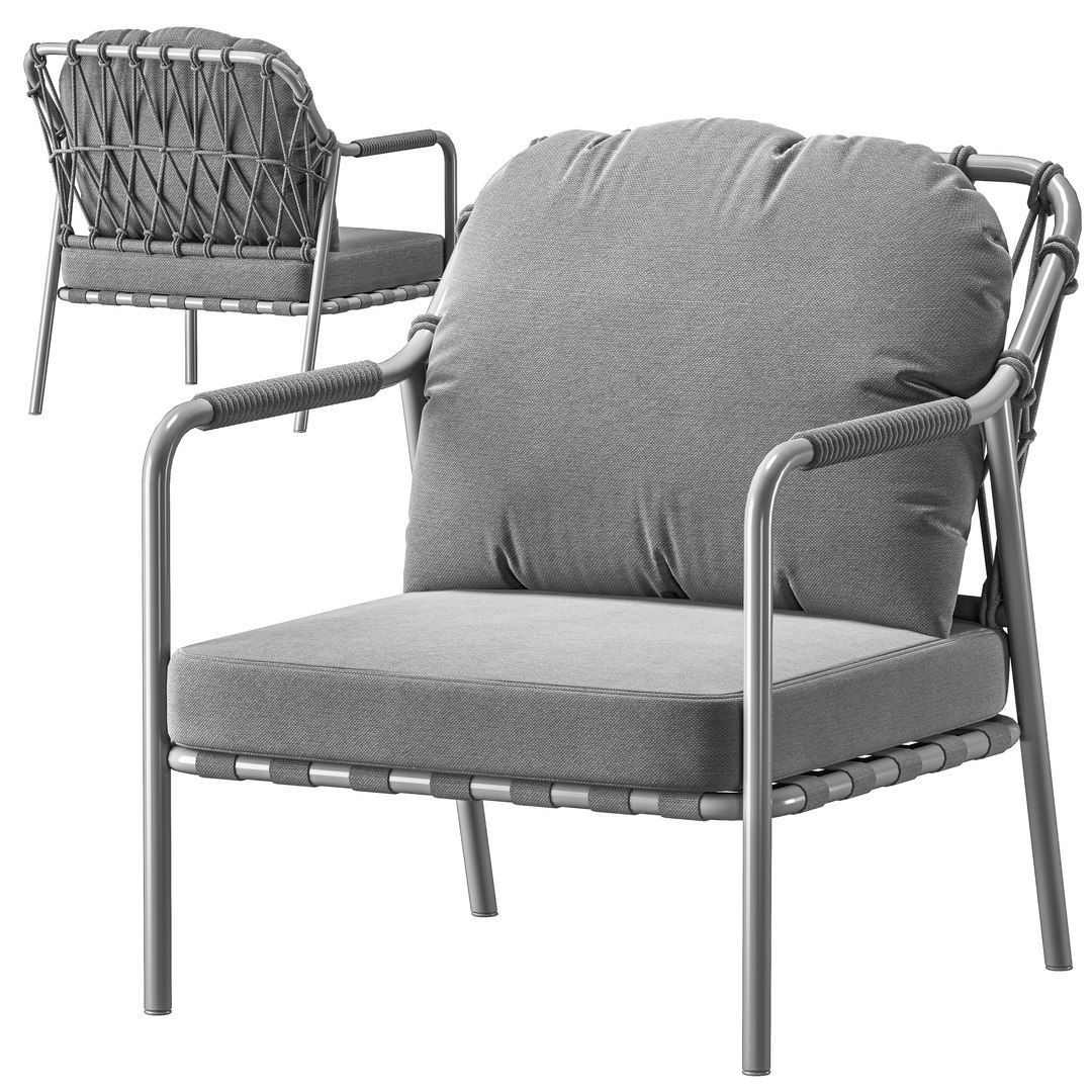 Sette Garden Kuaz Armchair 3D Model - TurboSquid 2286500