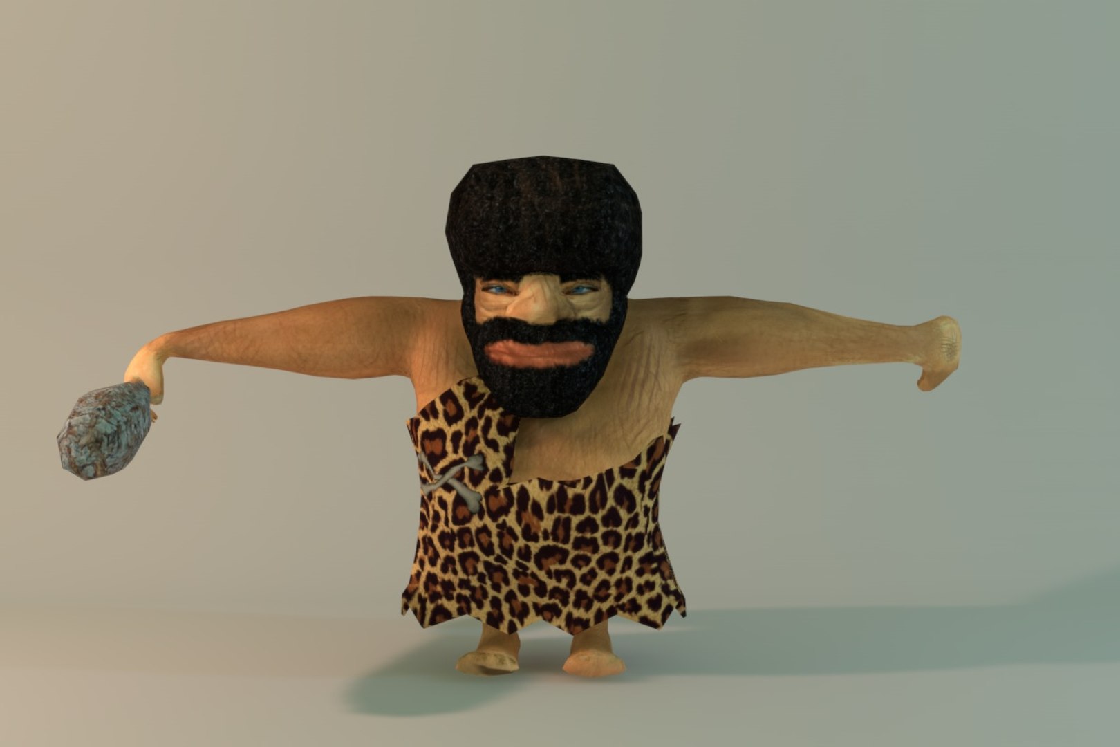 Free Caveman 3d Model